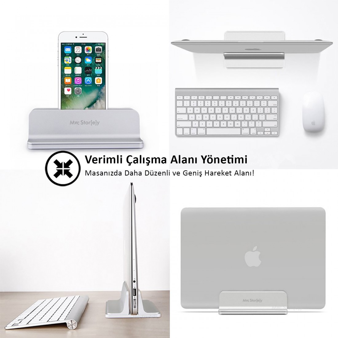Mcstorey MacBook NoteBook Laptop Metal Arc Stand - 001322