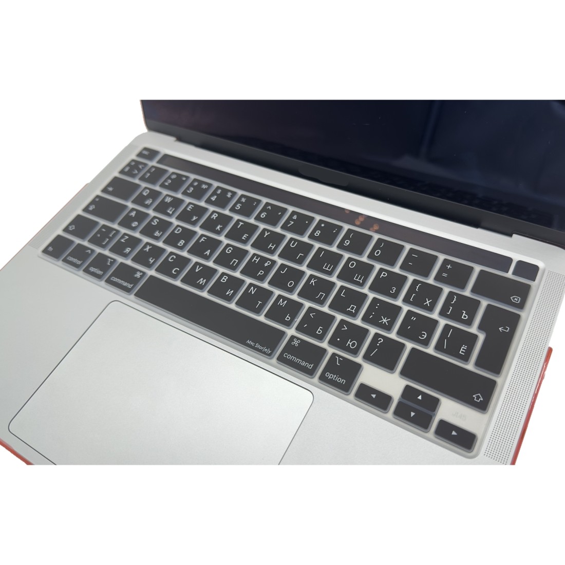 MacBook Pro Rusça UK Ters L Enter İnce Silikon Klavye Koruyucu