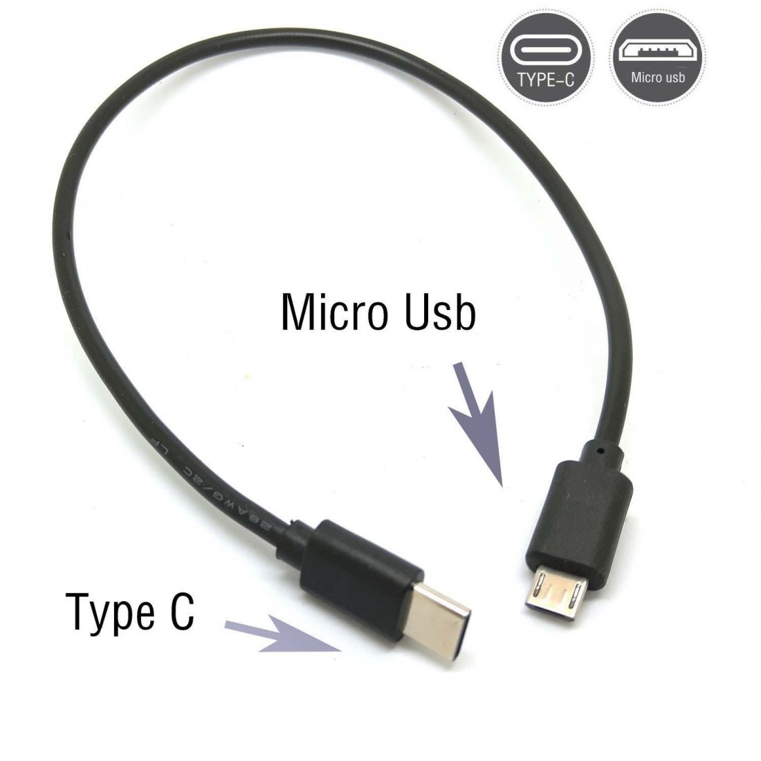 Type-C Kablosu USB-C Kablo USB-C to Micro USB Kablo Şarj ve Data ...